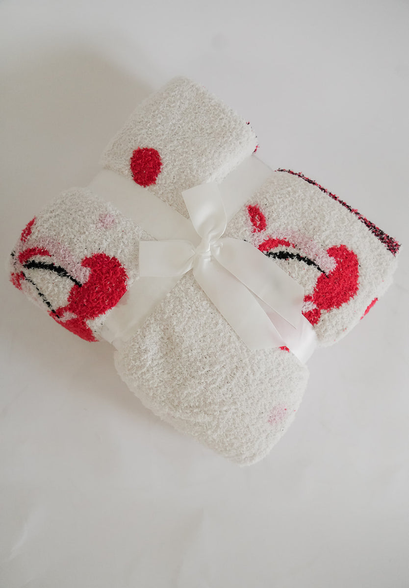 Cherry Bow Blanket – Joyful is She